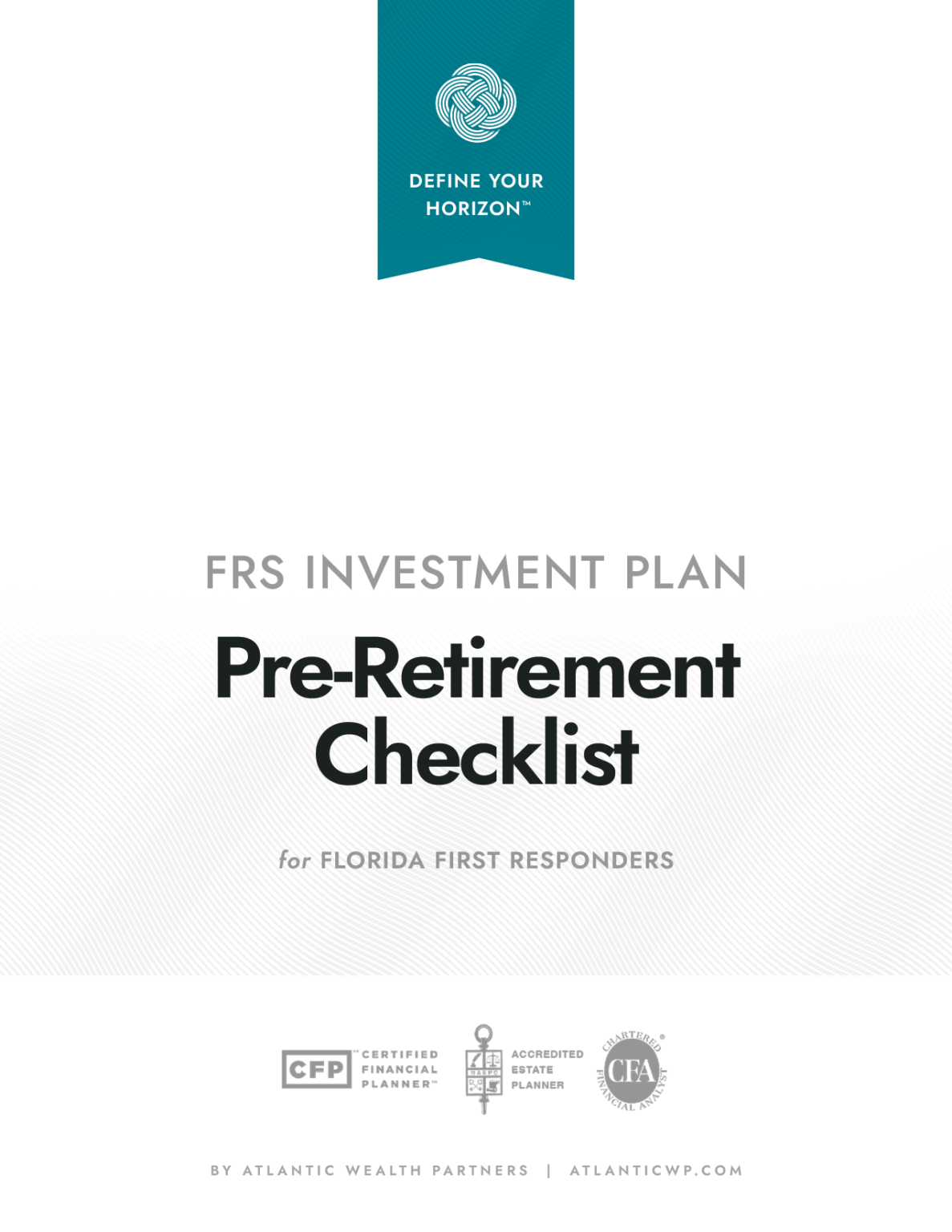 FRS Investment Plan: Pre-Retirement Checklist - AWP