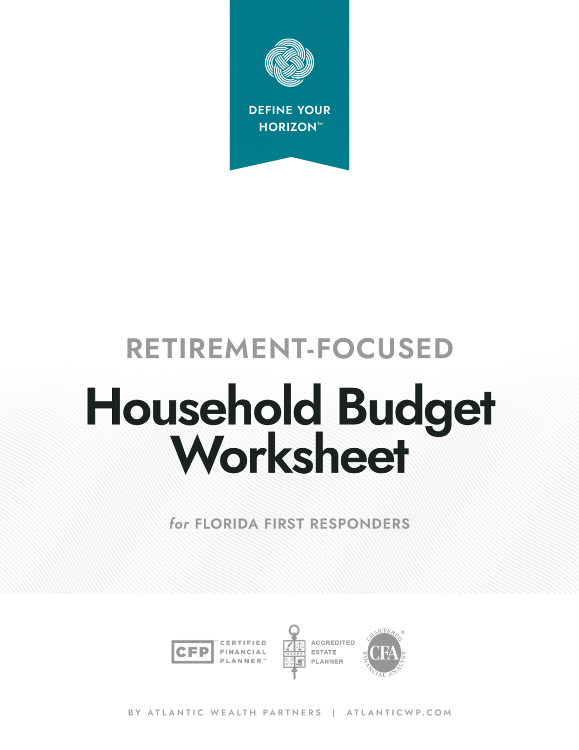 Retirement-Focused Household Budget Worksheet - AWP